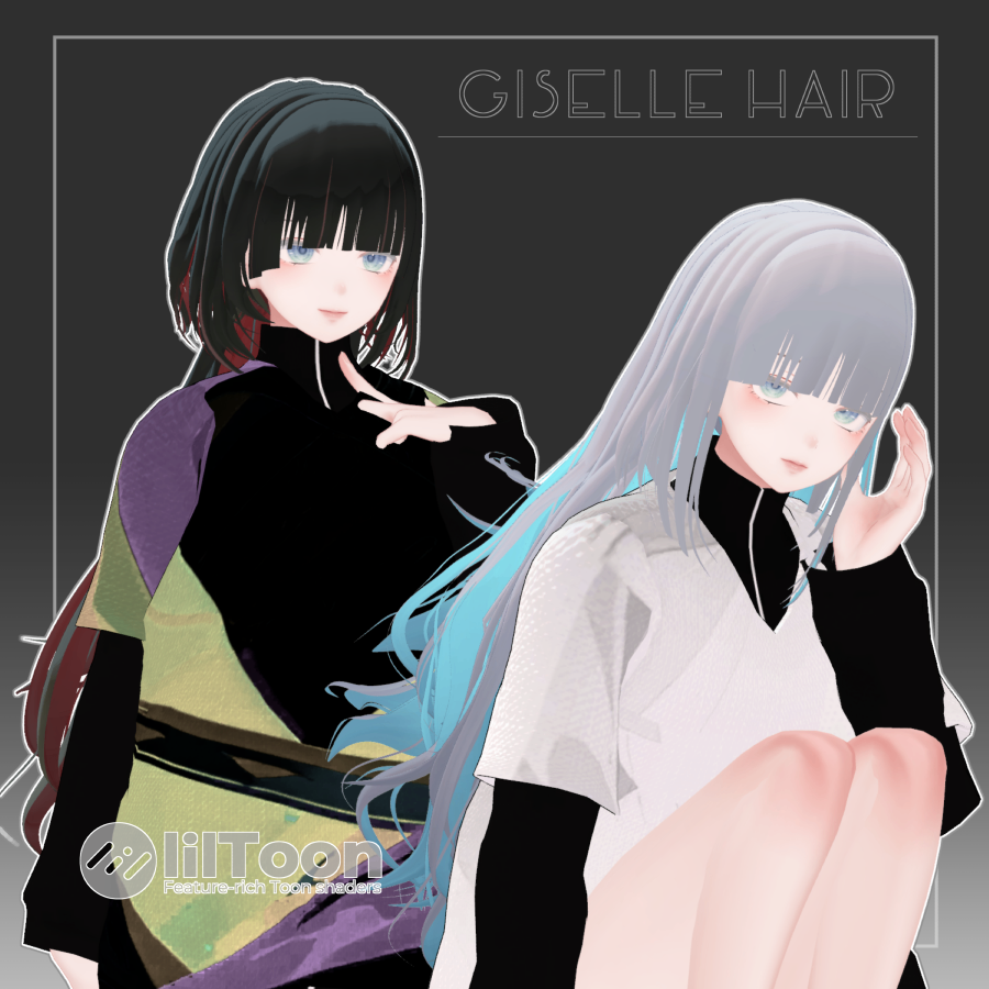 3Dヘアモデル GiselleHair＆Accessory | 作品 | ENRAI - ポートフォリオEC